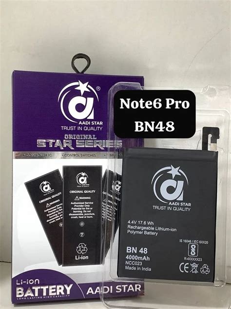 Mi Note6 Pro Bn48 Mobile Battery At 380 Piece Xiaomi Phone Battery In Mumbai ID 27115025533