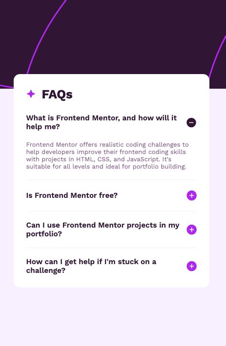 [frontend Mentor] Faq Accordion Main 아코디언 페이지