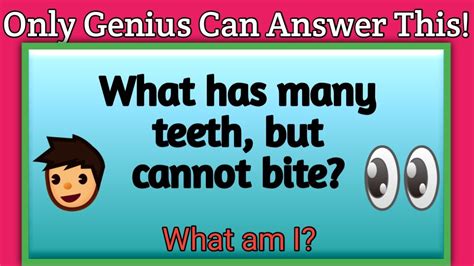 Only a genius can answer these 10 tricky riddles |Riddles in English |Riddles With Answers ...