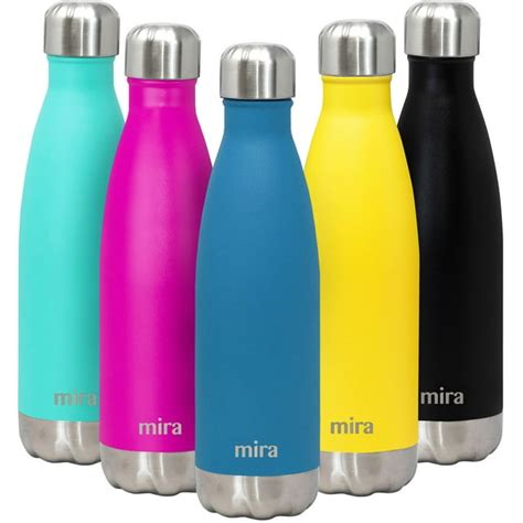 Mira 17oz Leakproof Stainless Steel Bottle Vacuum Insulated Double