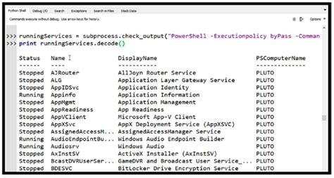 Приложение A Решения сформулированных задач Powershell и Python