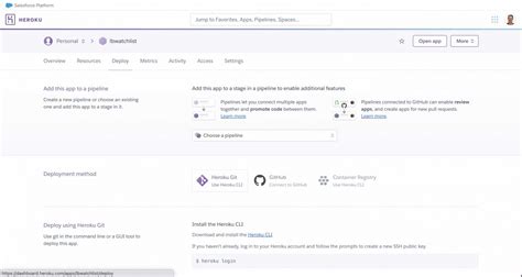 Deploy An Api Builder Container To Heroku