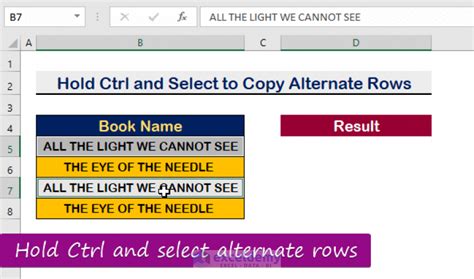 How To Copy Alternate Rows In Excel 4 Ways Exceldemy