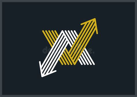 Arrow Vector Original Logo Isolated Pictogram Symbol Of Double Arrows Dynamic Sign Stock