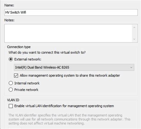 Hyper V Vm No Internet Connection Win10 V1903 Virtualization