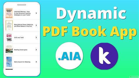 Dynamic Pdf Book App In Kodular Thunkable Appy Builder Quick