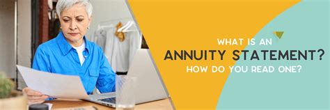 What Is An Annuity Statement How Do You Read One