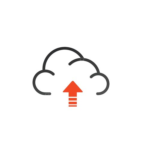 Modern Cloud Storage Icon For Web Or App Vector Arrow Connection