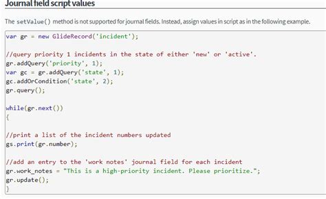 Solved Work Notes Is Not Populating Via Setvalue Servicenow Community