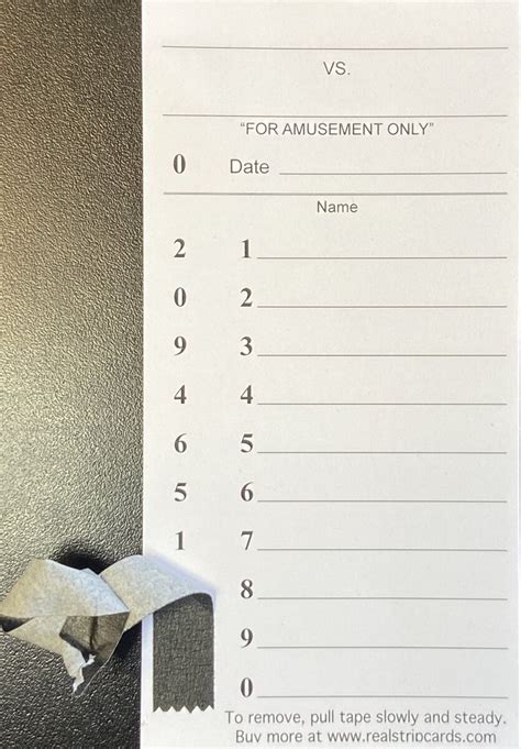 10 Line Strip Cards 10 Line Football Strip Cards