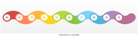 10 Step Process Modern Infographic Diagram Stock Vector Royalty Free 2151415983 Shutterstock