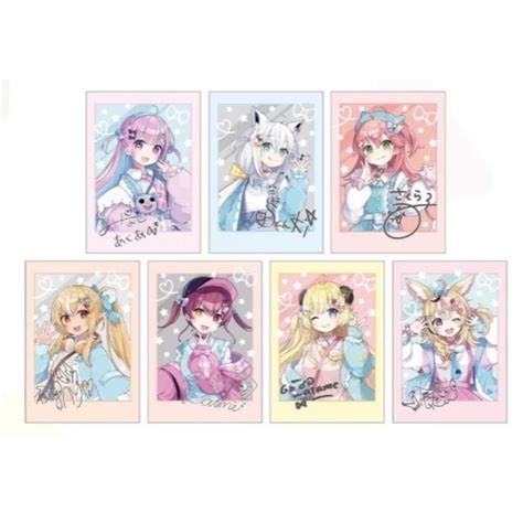 Hololive Houshou Polka Flare Watame Aqua Fubuki Card Shopee Malaysia