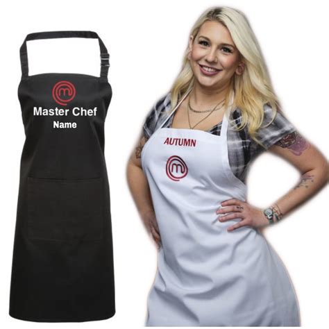 Personalised Master Chef Apron Custom Mens Apron Personalized Mens