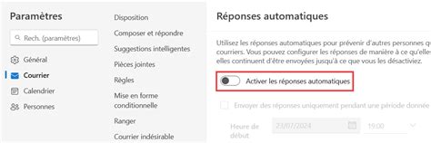 Outlook Programmer Une Réponse Automatique Le Crabe Info