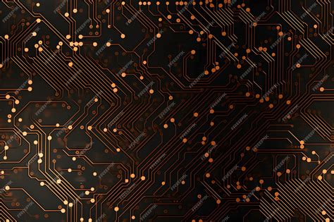 Premium Ai Image Seamless Texture And Fullframe Background Of Circuit Board Topology Neural