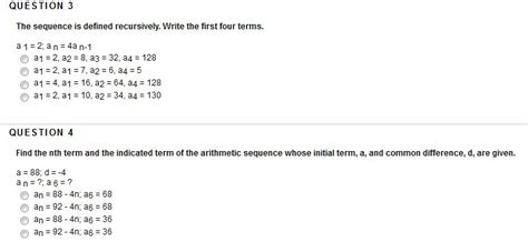 solved question 3 the sequence is defined recursively write