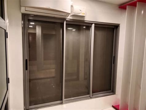 Gray Aluminium Sliding Window At ₹ 850sq Ft Aluminium Sliding Window
