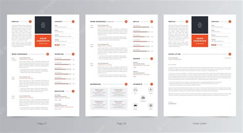 Premium Vector Professional Resume Or Cv And Cover Letter Template