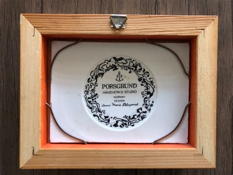 Signed By Anne Marie Odegaard Art Tile Porsgrund Porcelain Norway Etsy