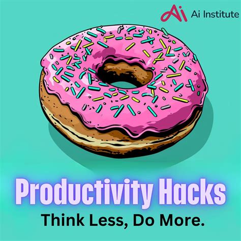 Productivityhacks Timemanagement Futureofwork Ai Institute