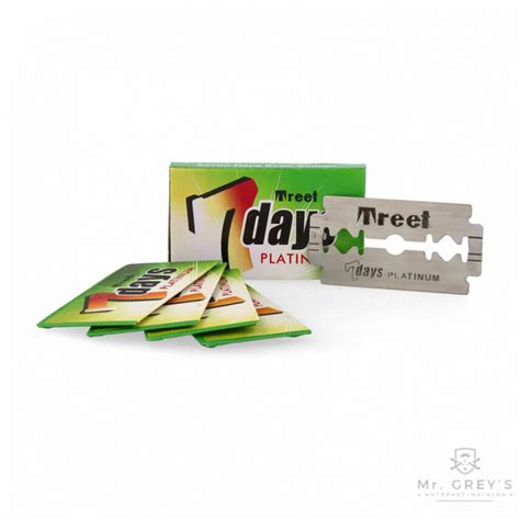 Лезвия для безопасной бритвы Treet 7 days Platinum Razor Blades купить ...