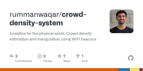 Github Rummanwaqar Crowd Density System Analytics For The Physical World Crowd Density