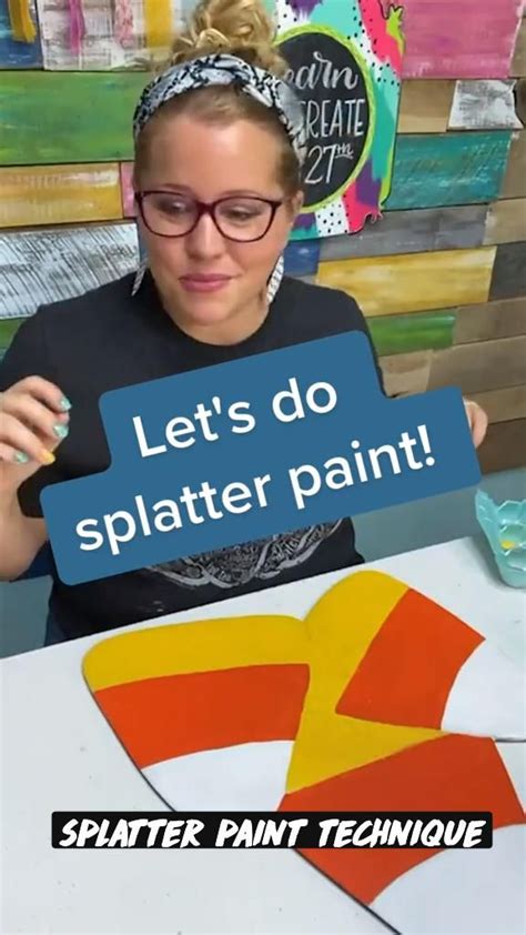 Splatter Paint Technique Painting Techniques Diy Halloween Decorations Halloween Crafts
