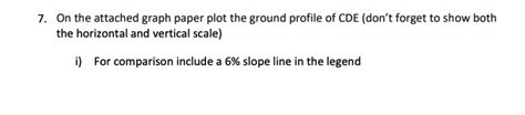 7 on the attached graph paper plot the ground