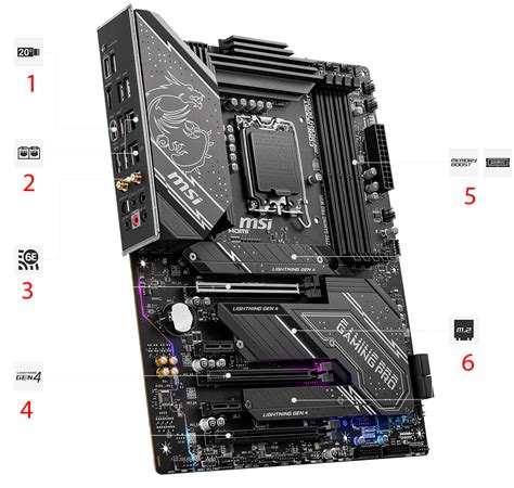 MSI Z790 GAMING PRO WIFI LGA 1700 SATA 6Gb/s DDR5 ATX (280 ...