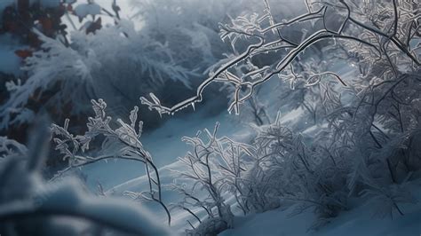 Crystallization Of Winter Branches Powerpoint Background For Free Download Slidesdocs
