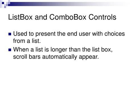 Ppt Working With Intrinsic Controls And Activex Controls Powerpoint Presentation Id6256104