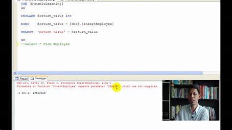 Introducing Sql Server Stored Procedure Lesson 2 Part 1 Passing
