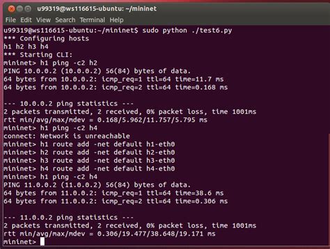 Windys Software Defined Networks Mininet Script With Two Switches