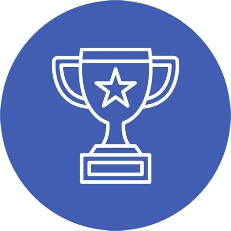 Trophy Vector Illustration Style Premium Vector