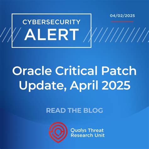 Oracle Critical Patch Update April 2025 Security Update Review