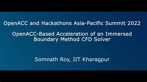 Openacc Based Acceleration Of An Immersed Boundary Method Cfd Solver