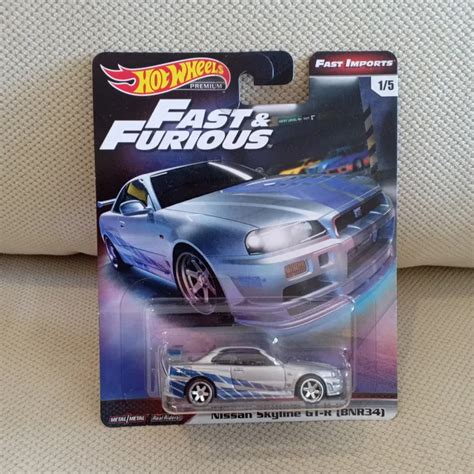 Hotwheels Premium Fast Imports Nissan Skyline Gtr Bnr34 Fast Furious