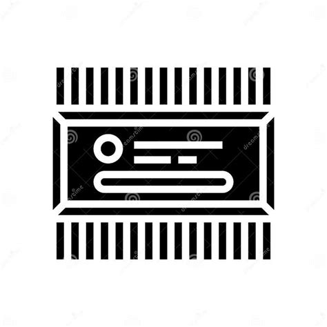 Microcontroller Electrical Engineer Glyph Icon Vector Illustration