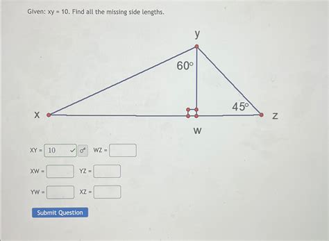 Solved Find All The Missing Lengths Chegg Com