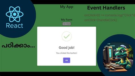 React Js Event Handling In Malayalam 5 Coding Dino Reactjs Coding Malayalam Youtube