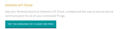 Mgc No Support For Arduino Portenta H7 Support With Arduino Iot Cloud