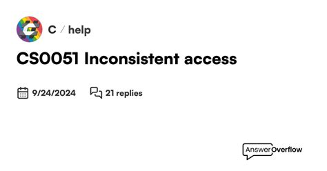 Cs0051 Inconsistent Access C