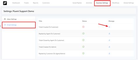 Managing Email Notifications Fluent Support