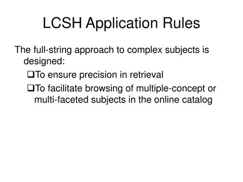 Ppt Fast A Faceted Lcsh Based Subject Vocabulary Powerpoint Presentation Id 6883686