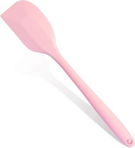 Amazon Com Pink Rubber Spatula For Kitchen Use 10 8In Silicone Spatulas For Cooking Heat