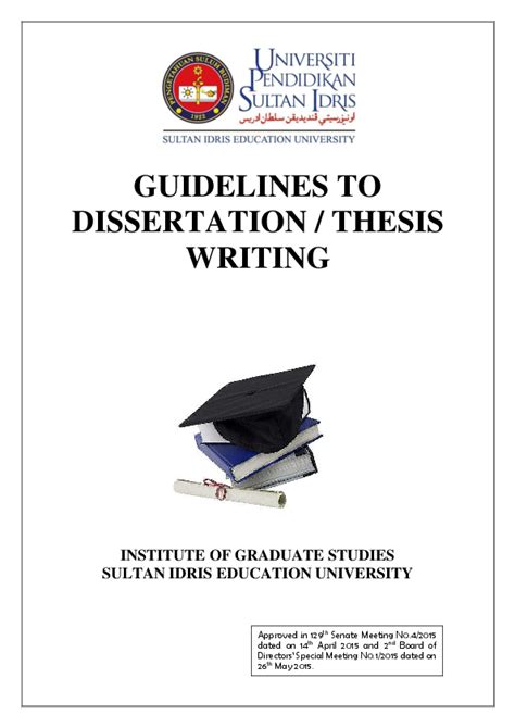 Pdf Guidelines To Dissertation Thesis Writing Upsi