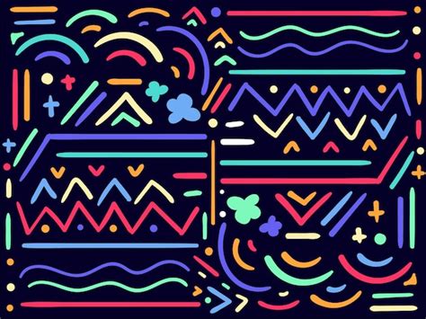 Premium Vector Abstract Geometric Line Pattern Illustration Design