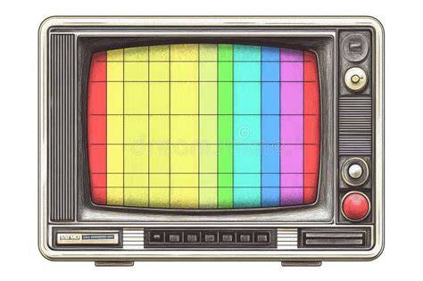 Tv Has No Signal Background Color Of Tv Has No Signal Stock Illustration Illustration Of