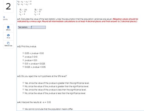 Get Answer Question B 1 Calculate The Value Of The Test Statistic Under The Transtutors