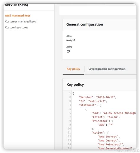 Aws S3存储桶数据加密设定